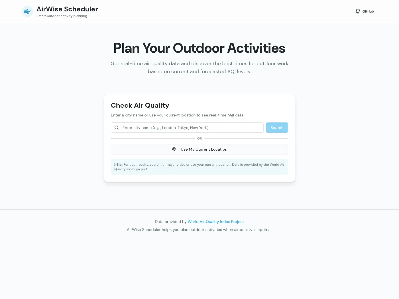 AirWise Scheduler