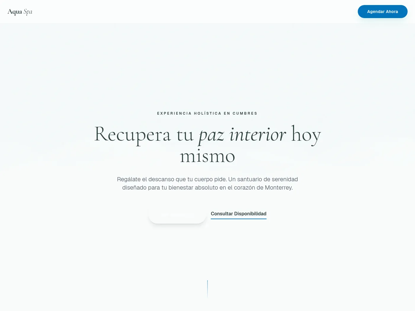 Aqua Spa Flow Page