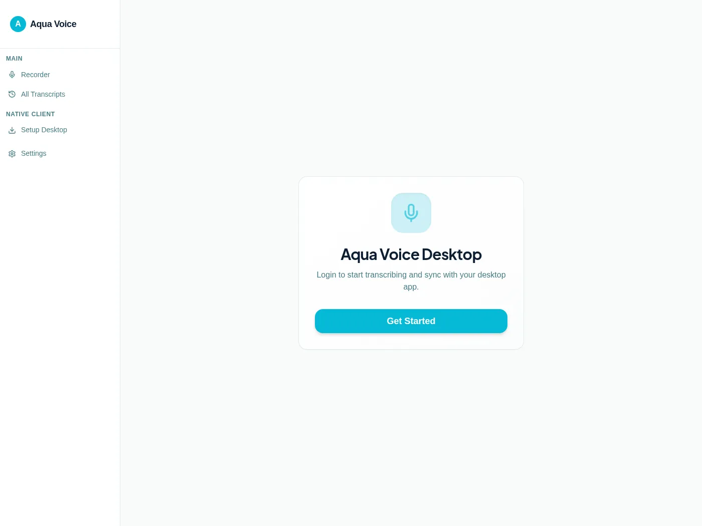 Aqua Voice Desktop
