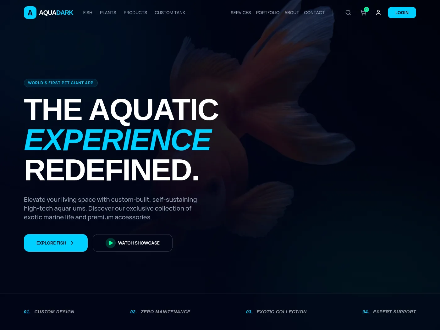 AquaDark Web Portal