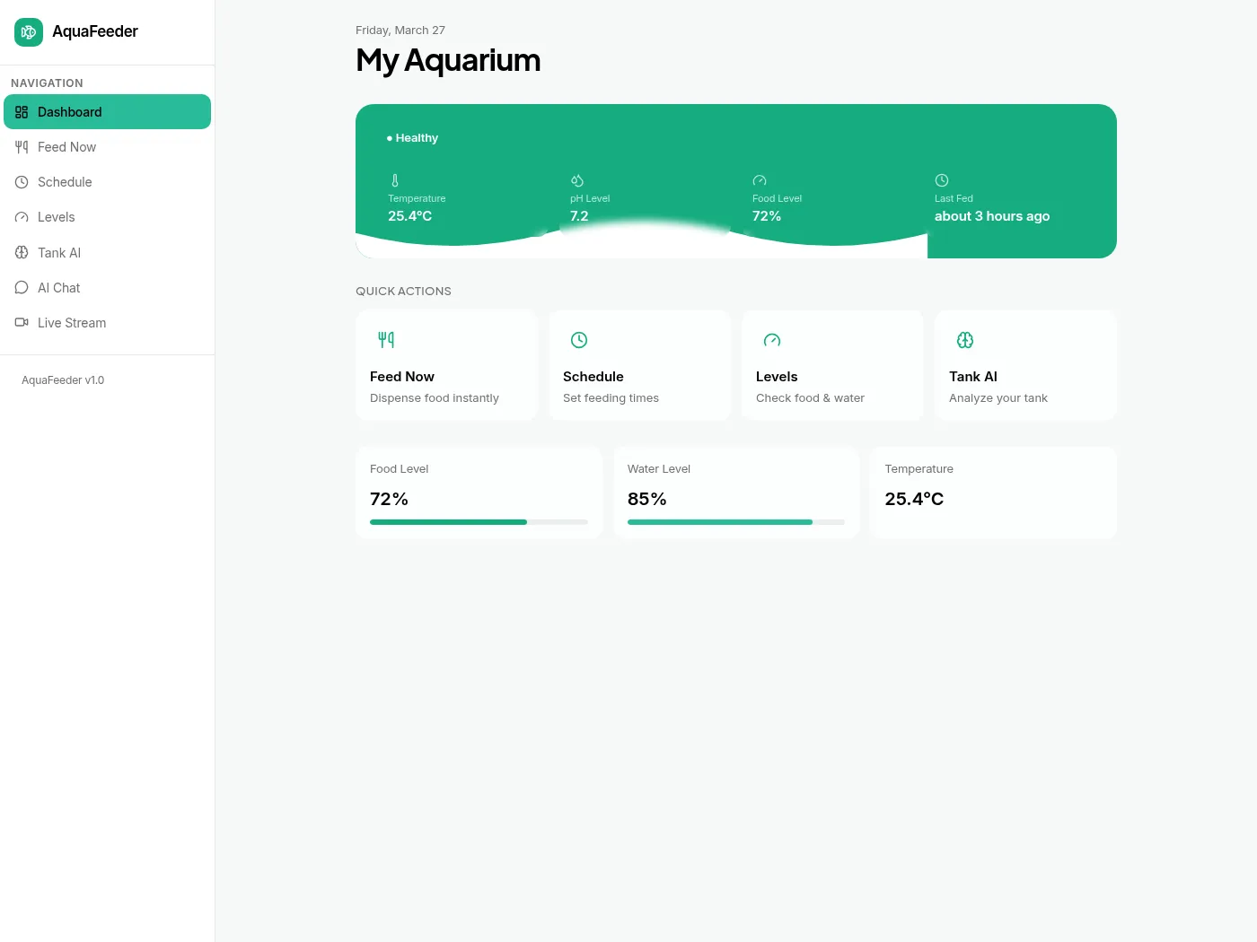 AquaFeeder Home Control