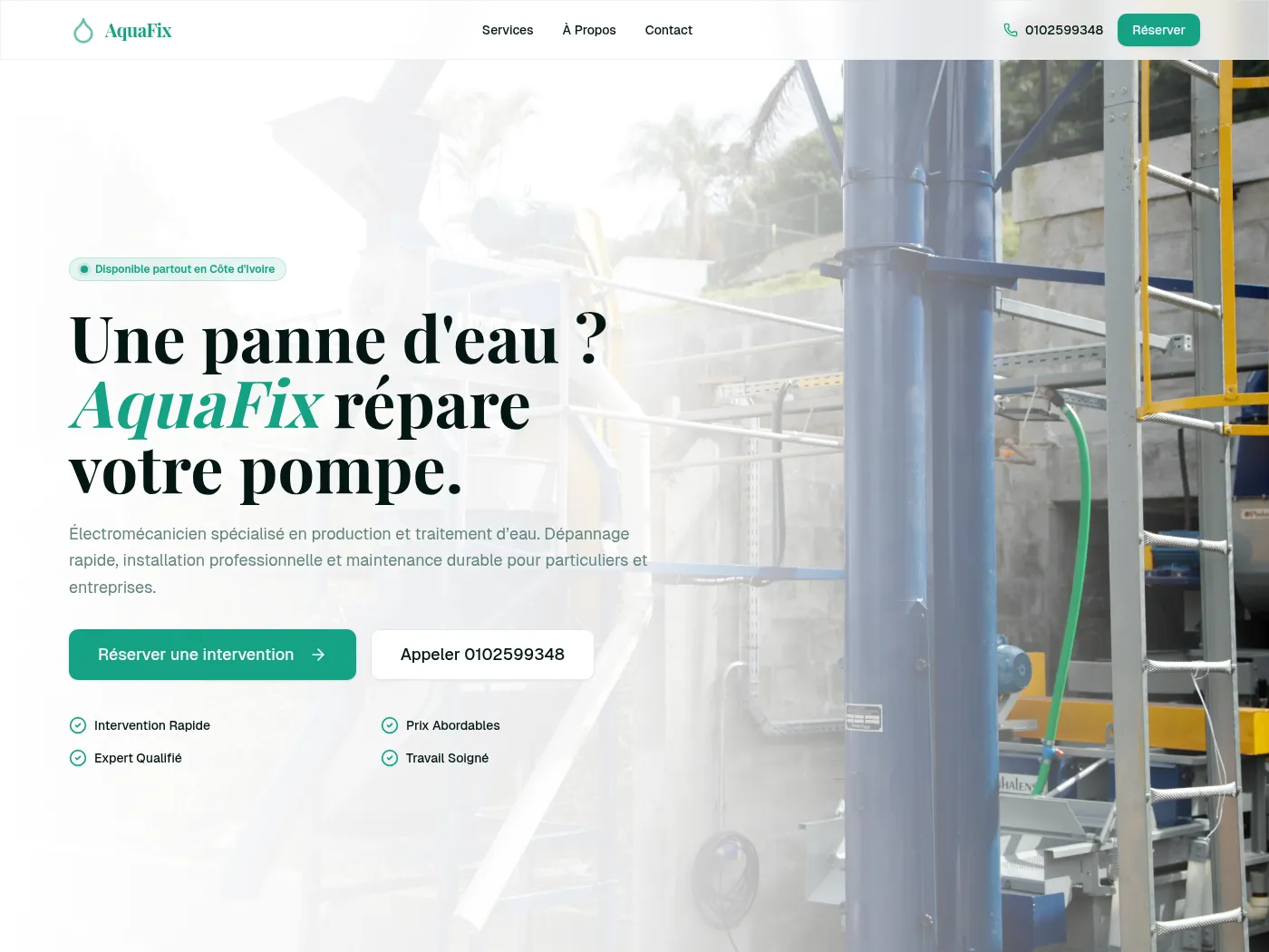 AquaFix Service Portal