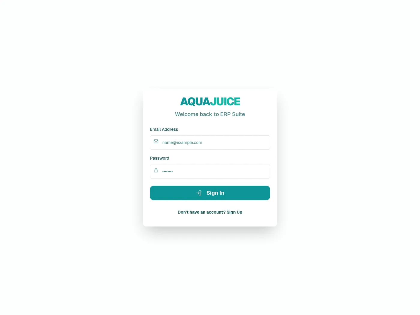 AquaJuice ERP Suite