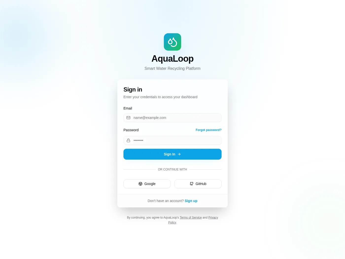 AquaLoop Smart Platform