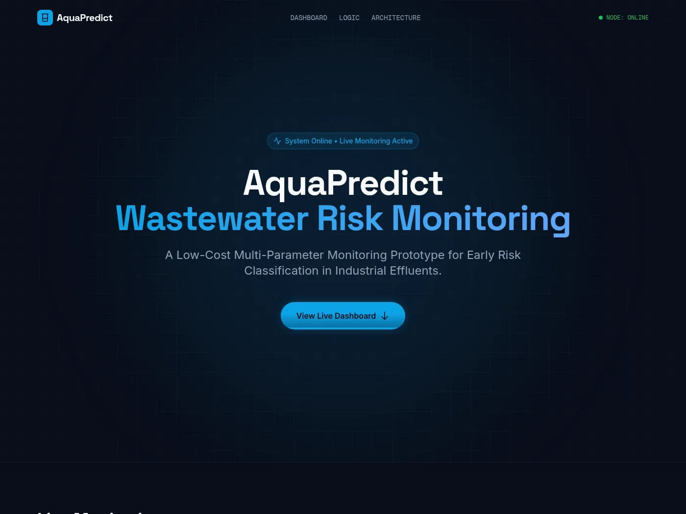 AquaPredict Dashboard