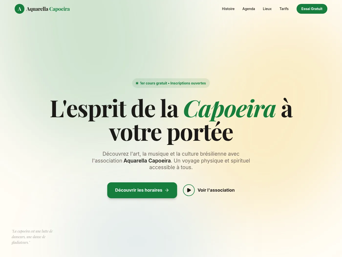Aquarella Capoeira Hub