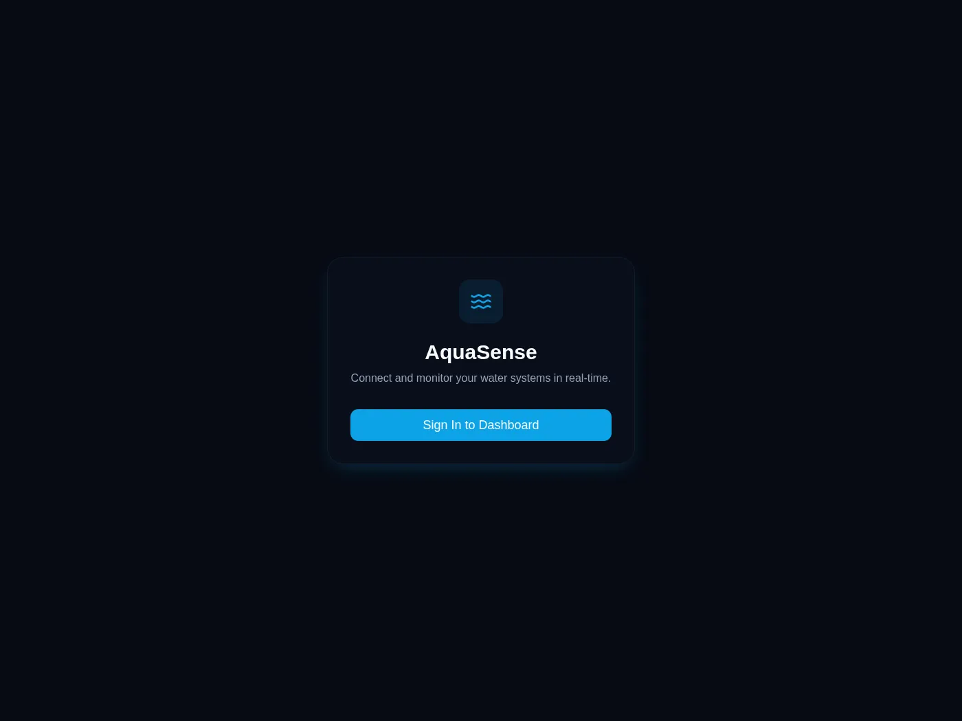 AquaSense Dashboard