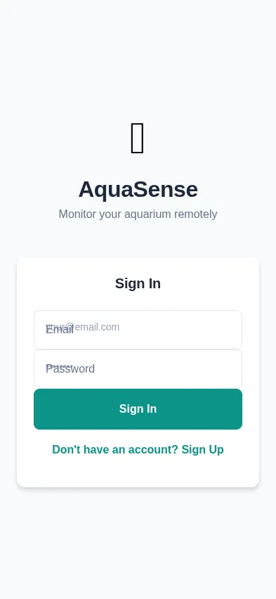 AquaSense Mobile Control