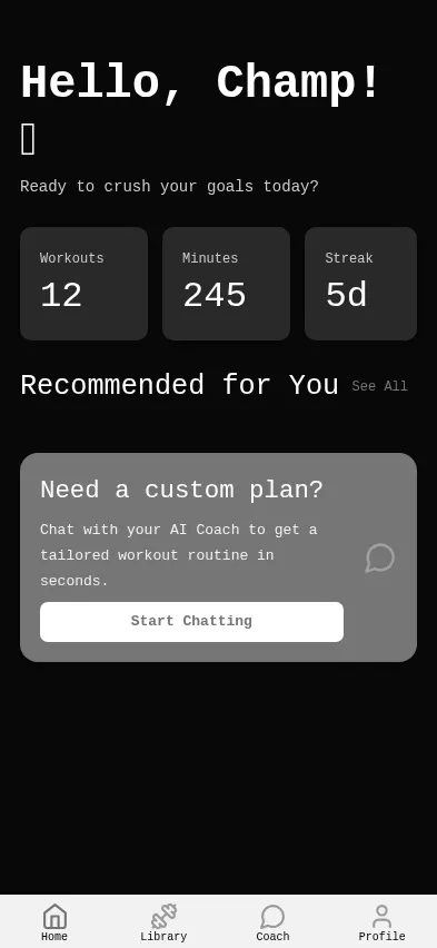 AR Fit Coach