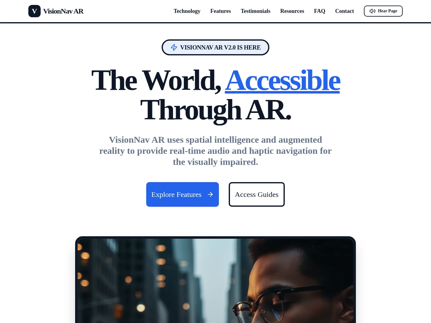 VisionNav AR Website