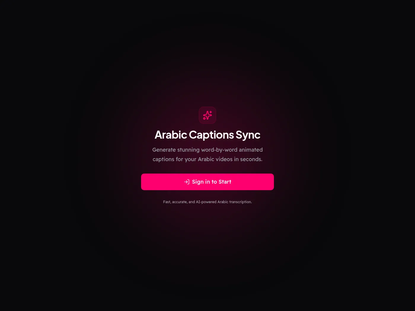 Arabic Captions Sync