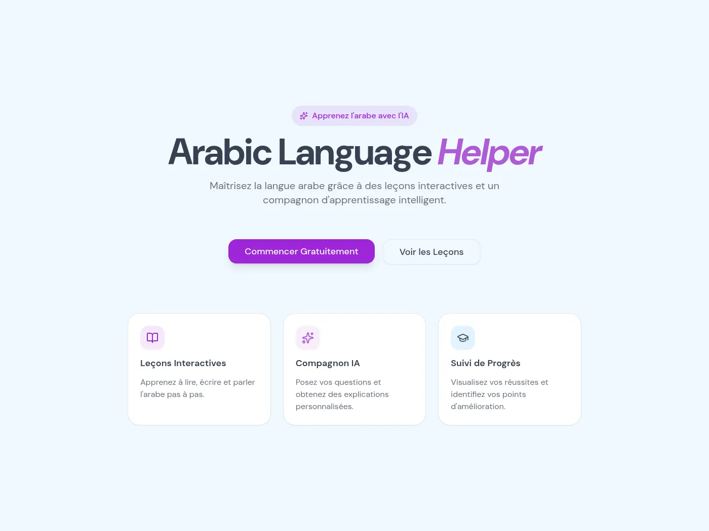 Arabic Language Helper