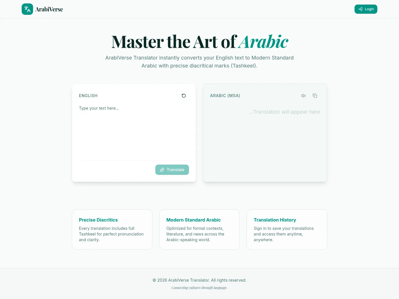 ArabiVerse Translator