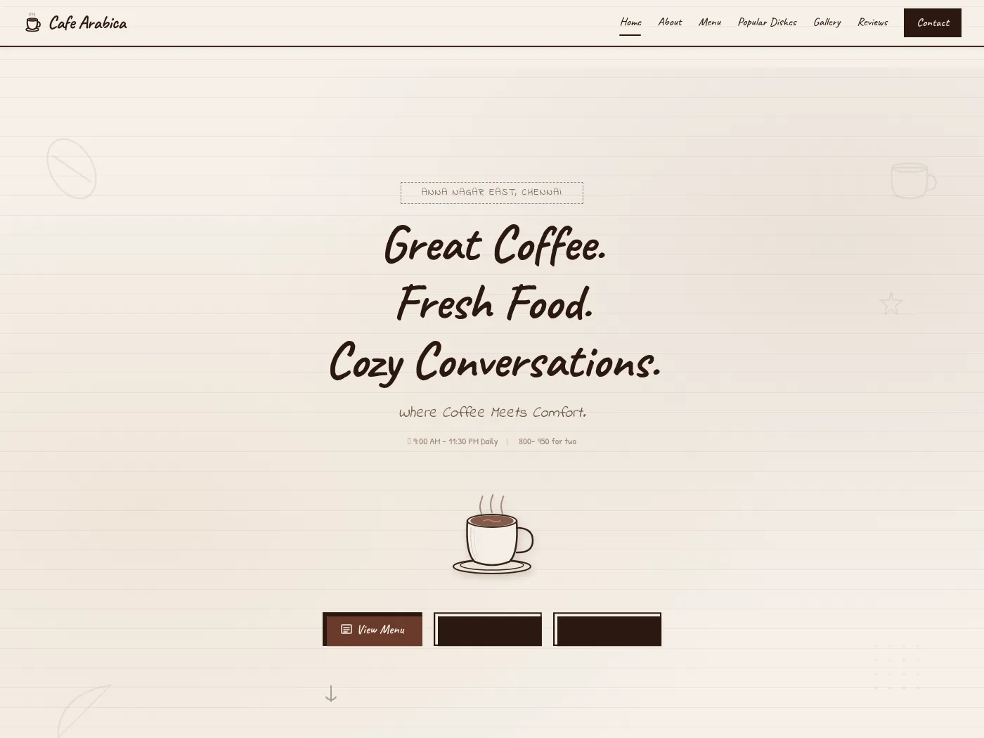 SketchBook Café Site