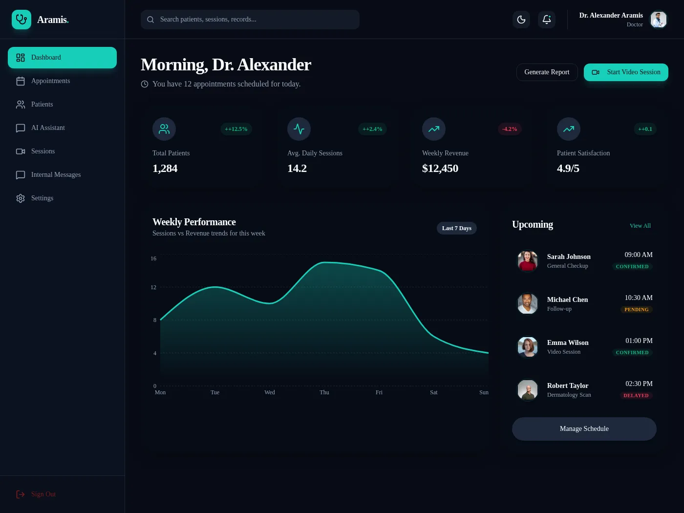 Aramis AI Clinic Suite
