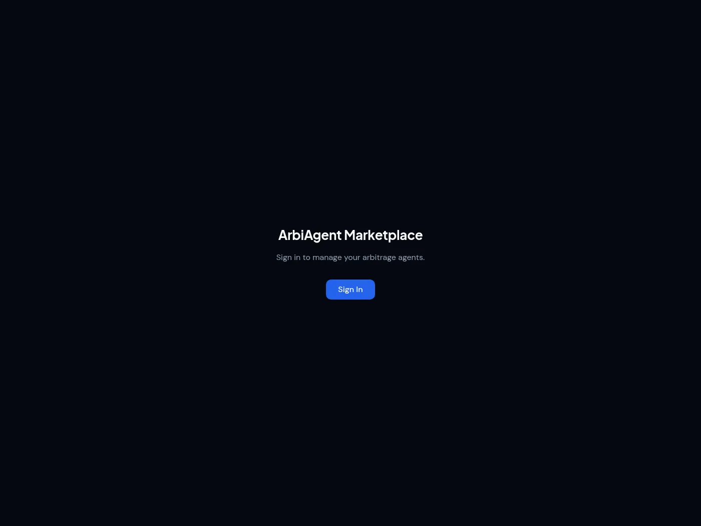 ArbiAgent Marketplace