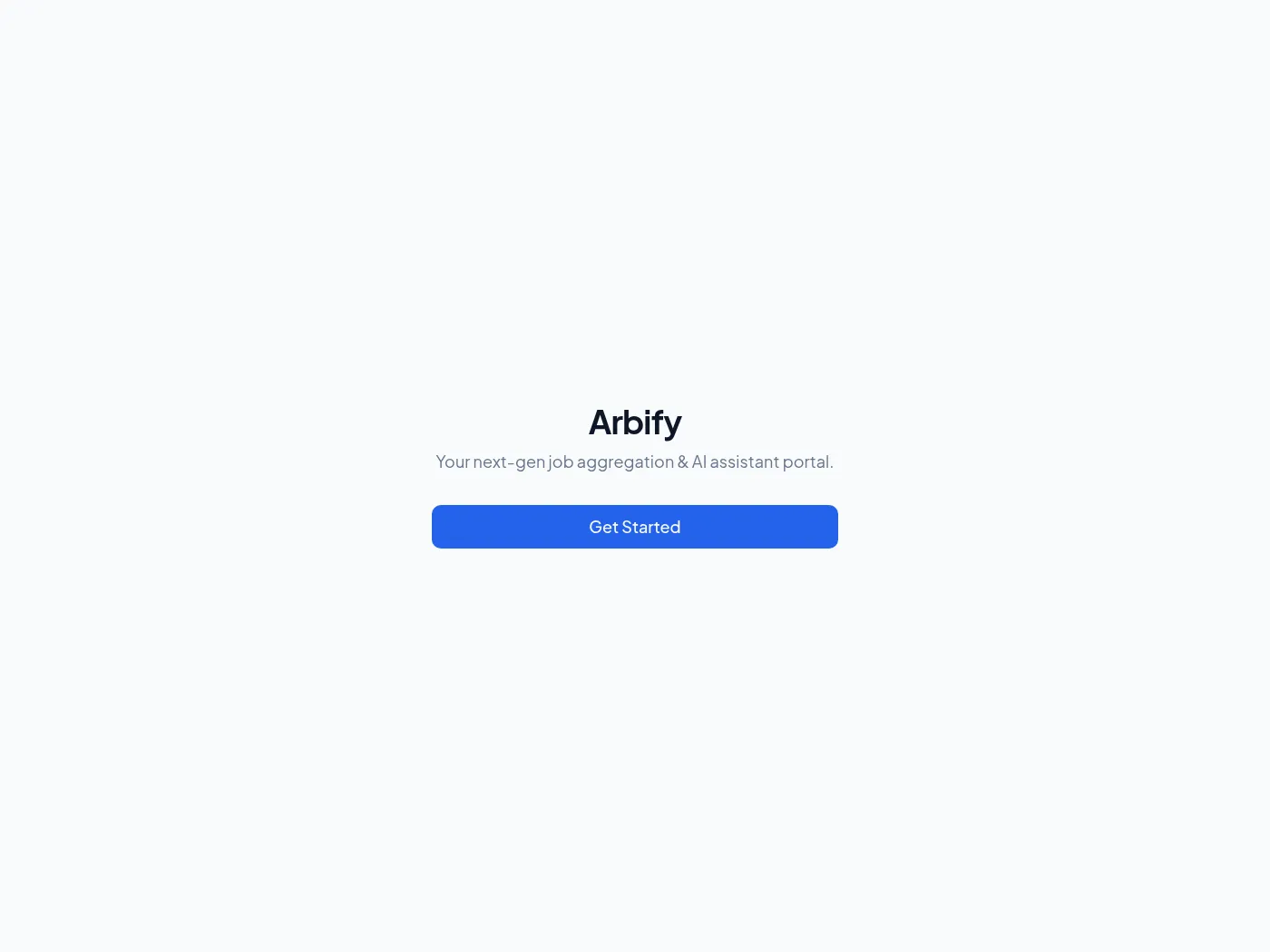 Arbify Job Portal