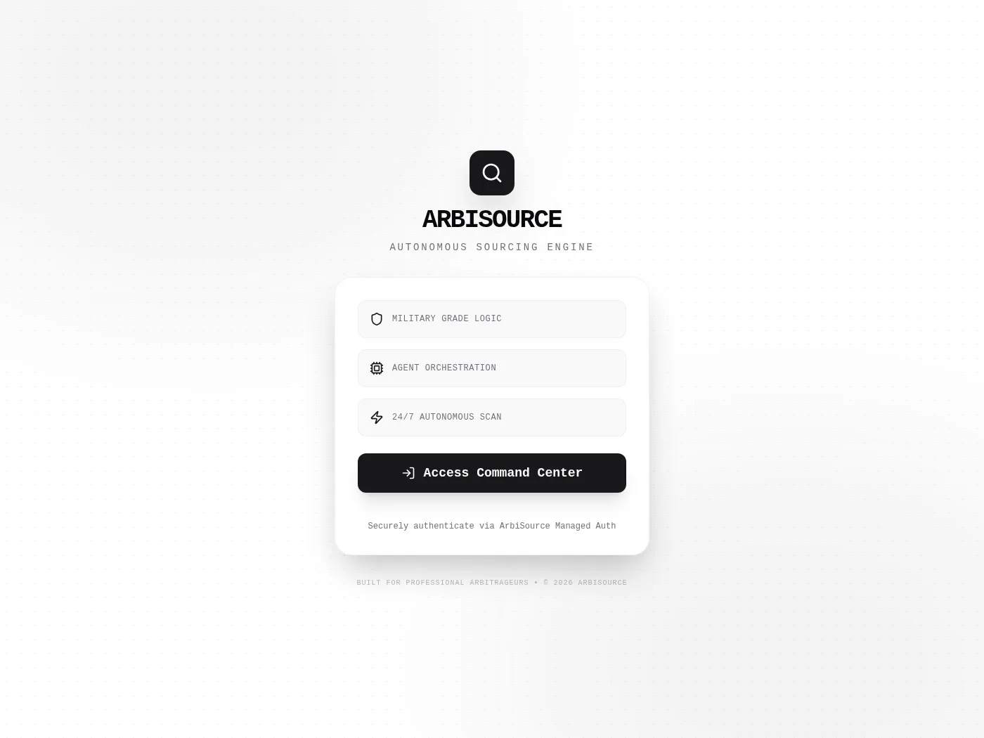 ArbiSource AI Agent