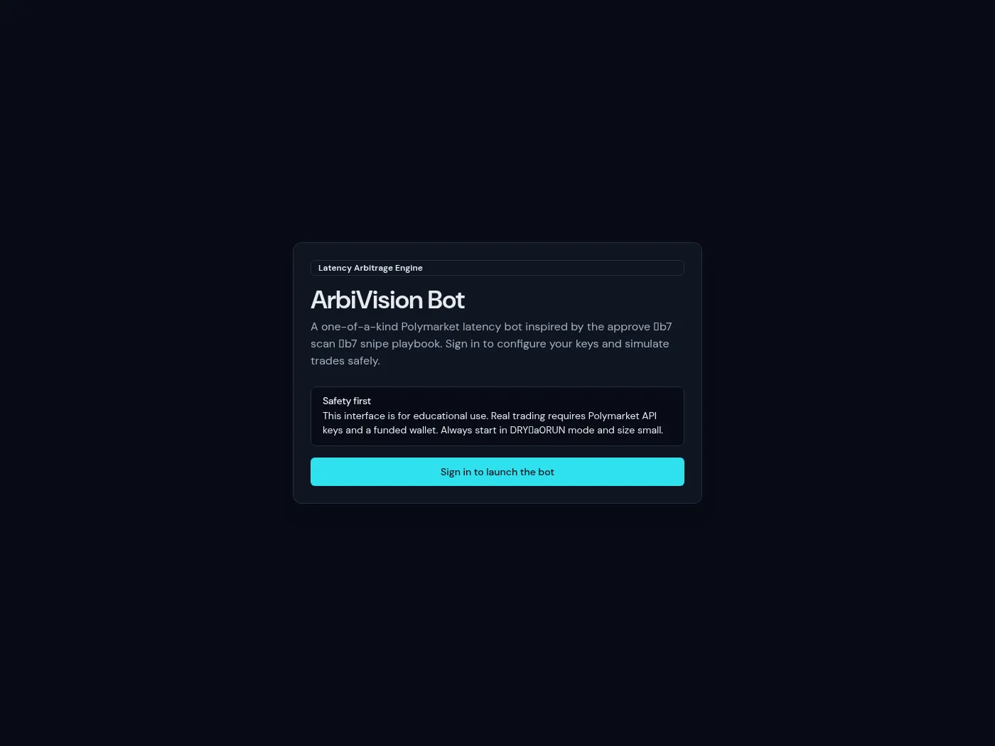 ArbiVision Bot