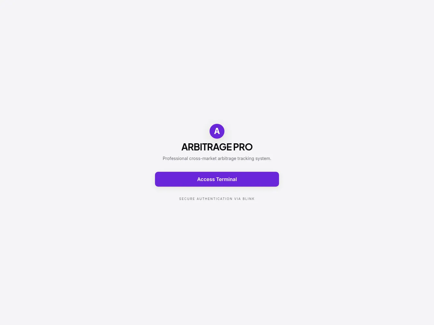 Arbitrage Insights Dashboard