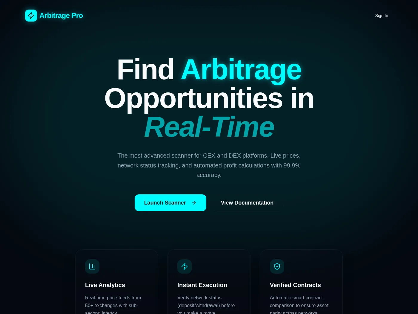 Arbitrage Finder Pro