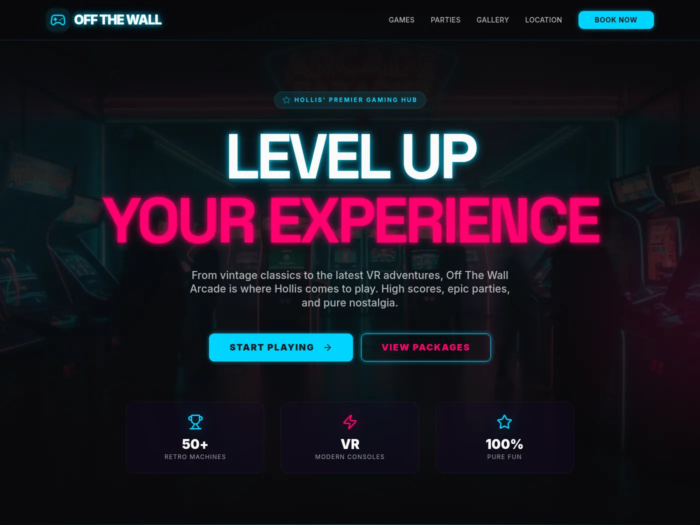 Off The Wall Arcade Site