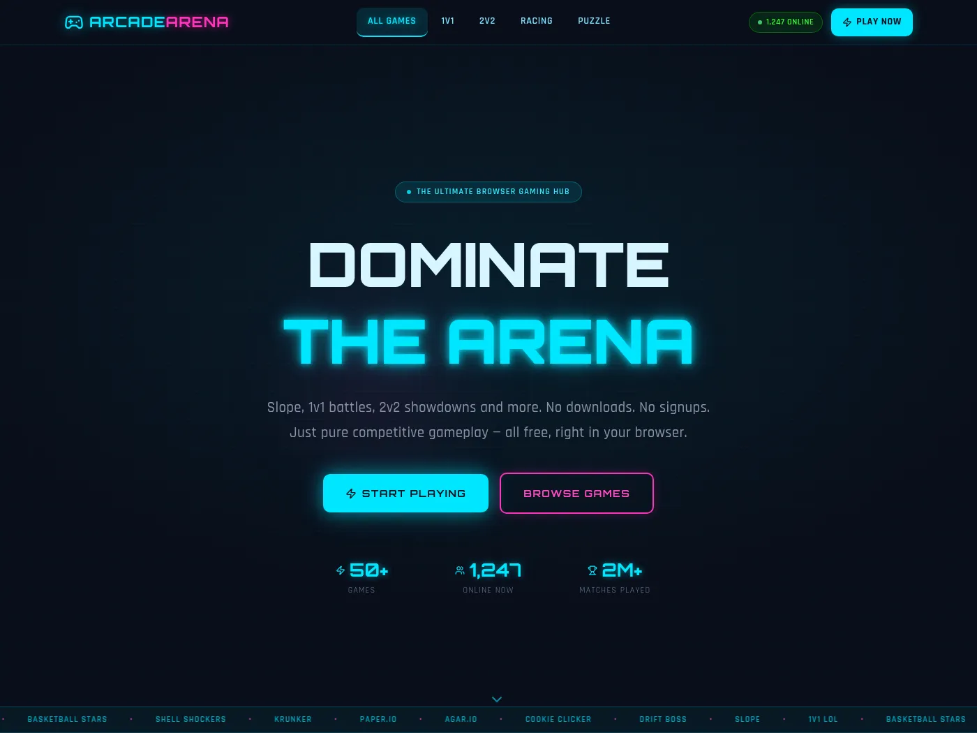 Arcade Arena Web