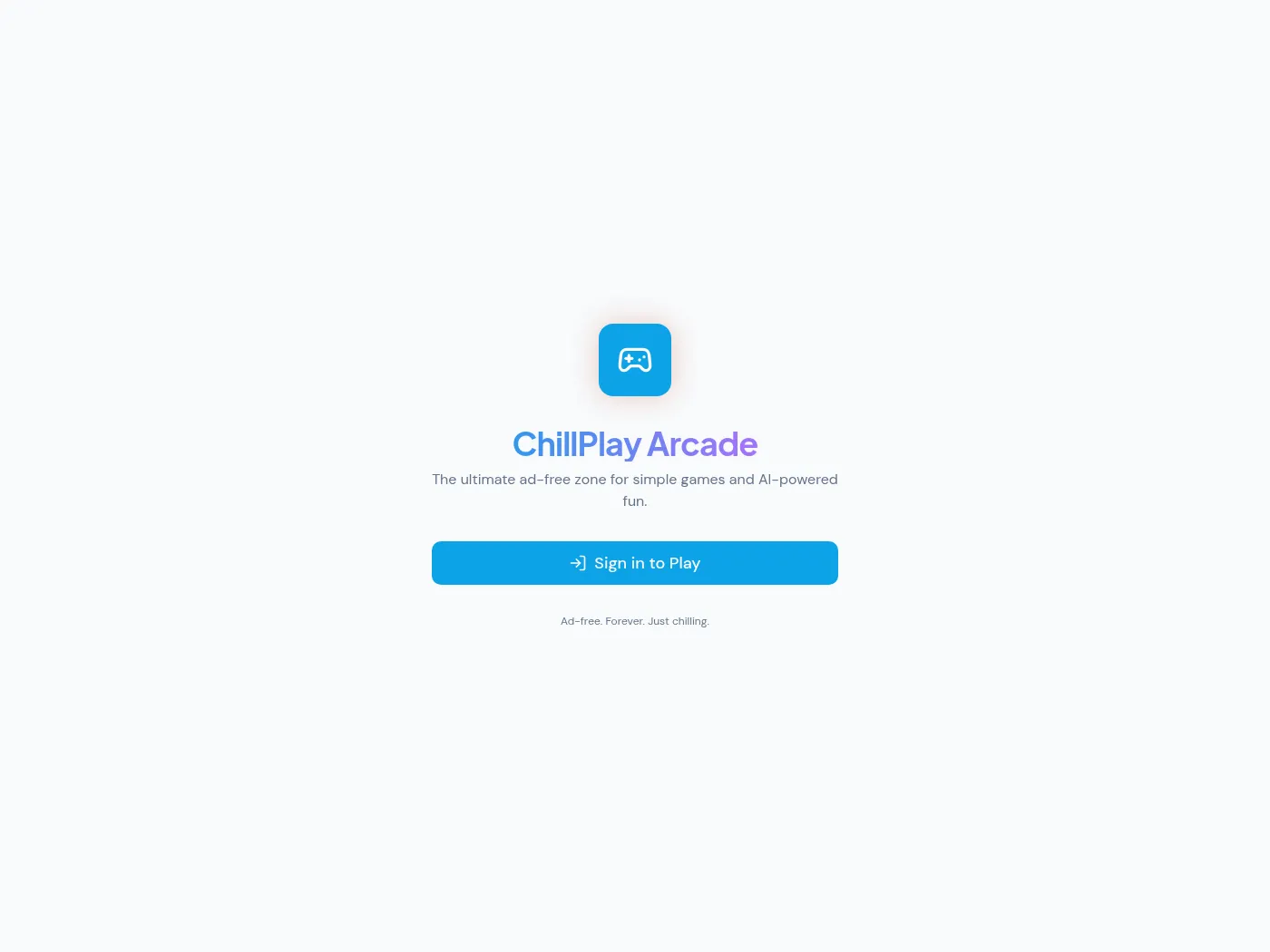 ChillPlay Arcade Hub