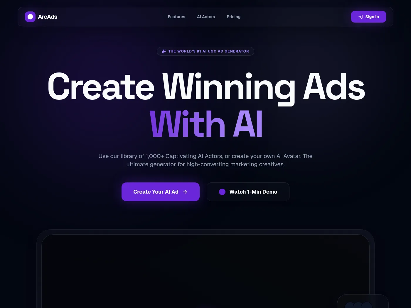 ArcAds AI Clone