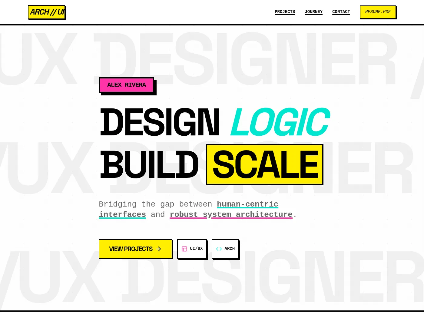 Architect Portfolio Hub