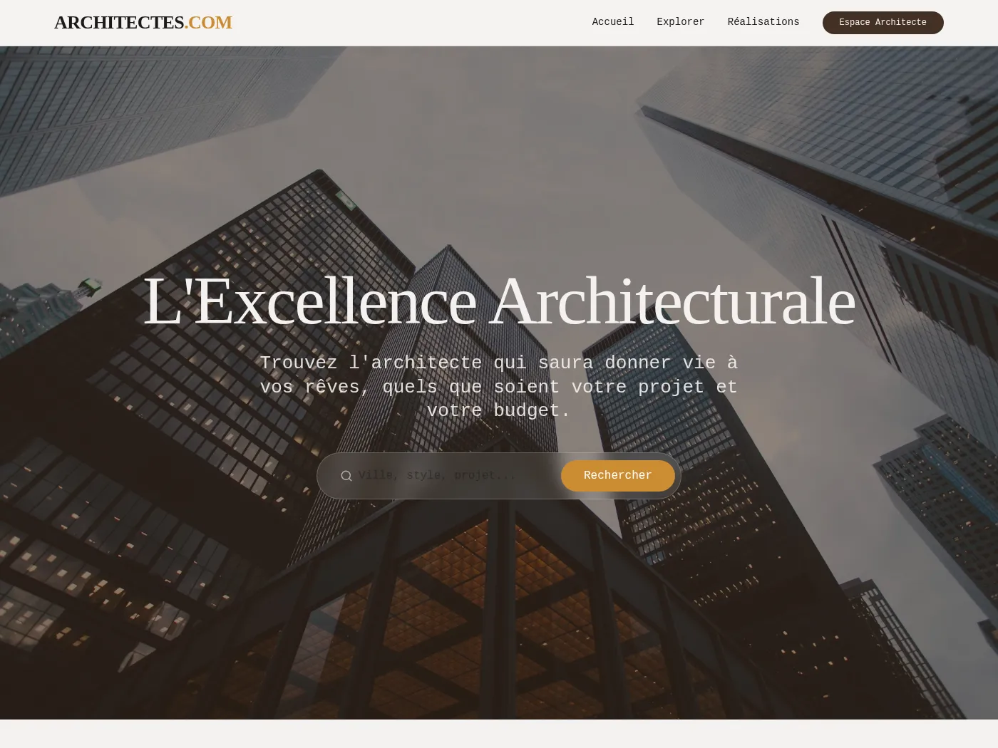 Architectes.com Revamp