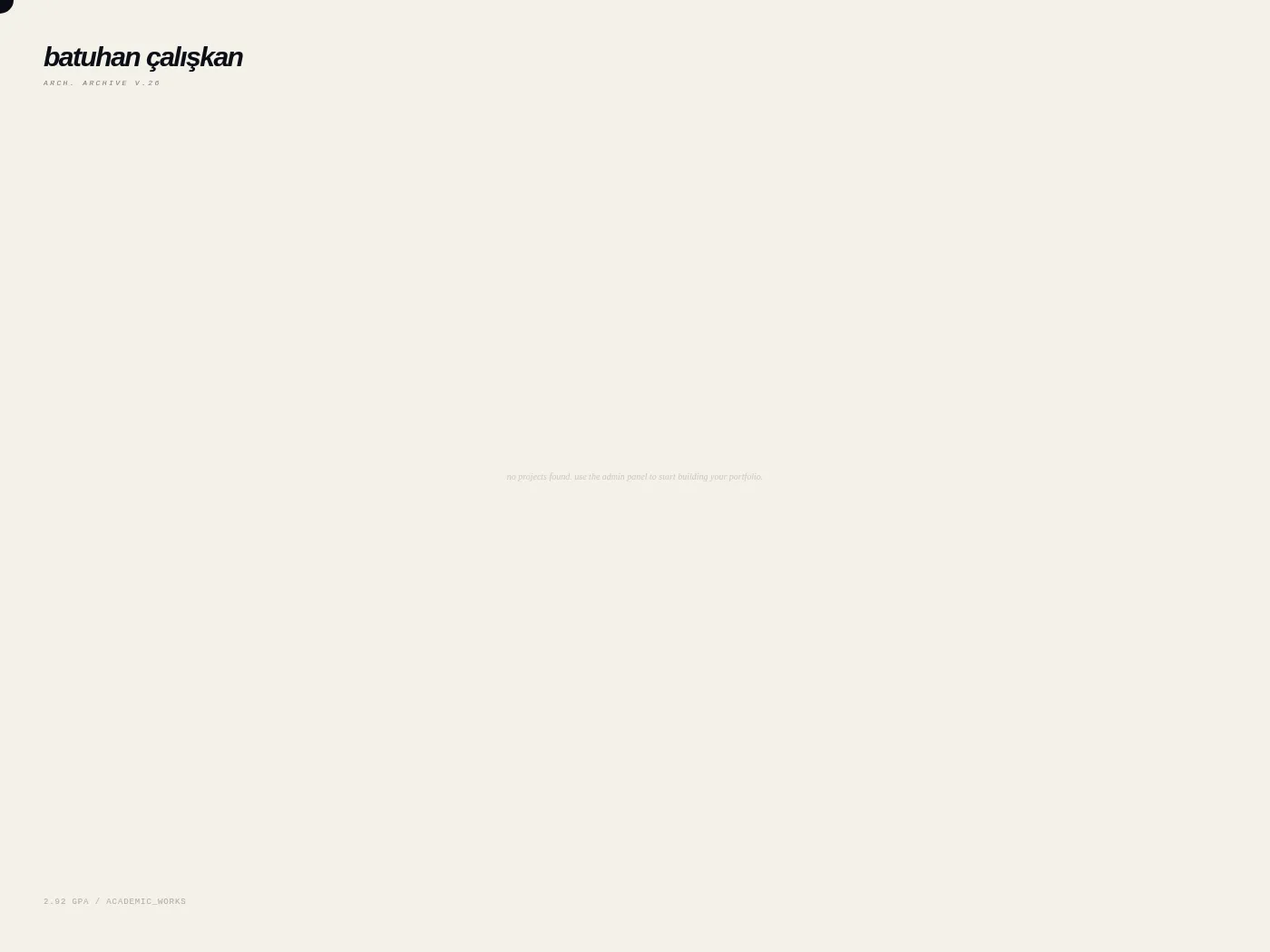 ArchPortfolio Site