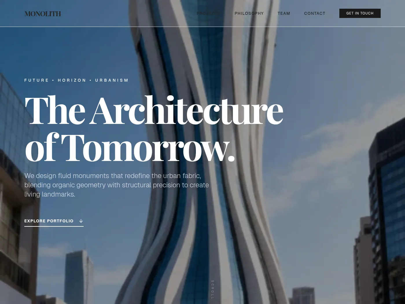 Architecture Studio Web Landing Page (Remix)