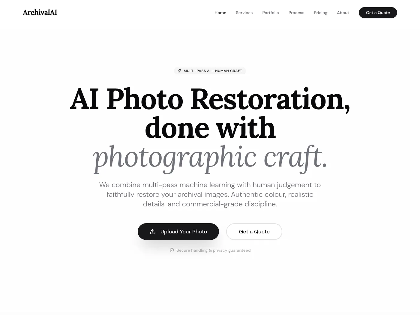 ArchivalAI Restore