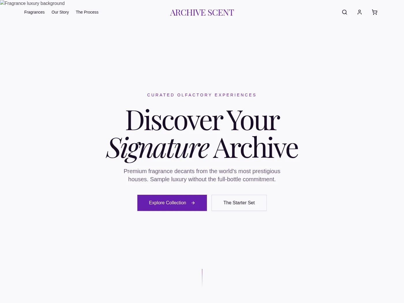 Archive Scent Website