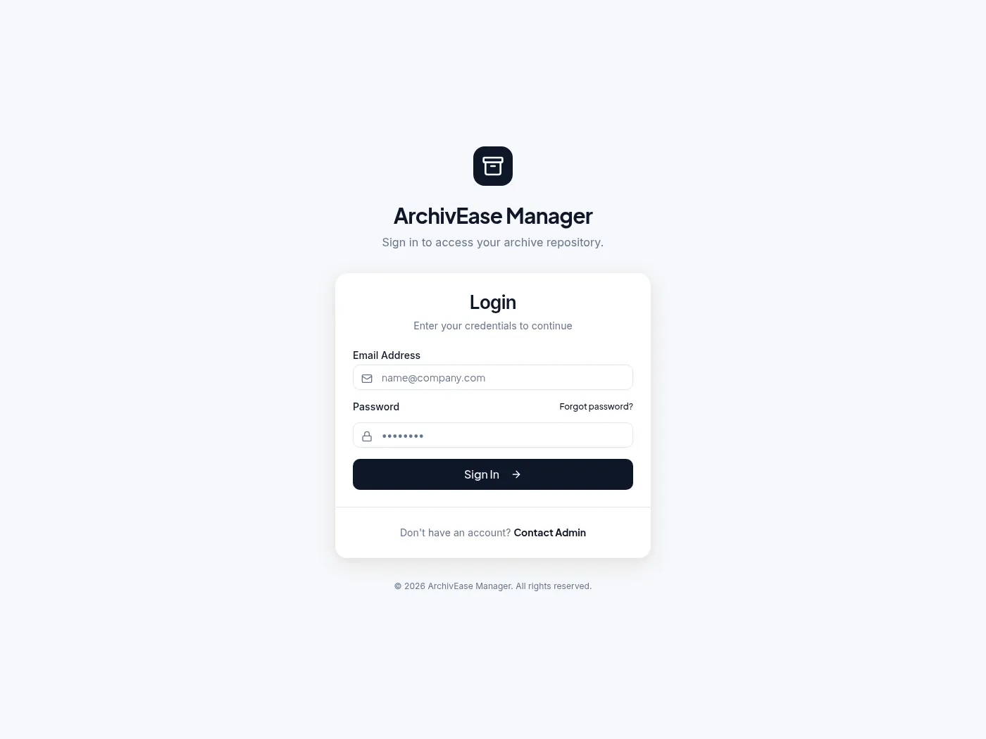 ArchivEase Manager