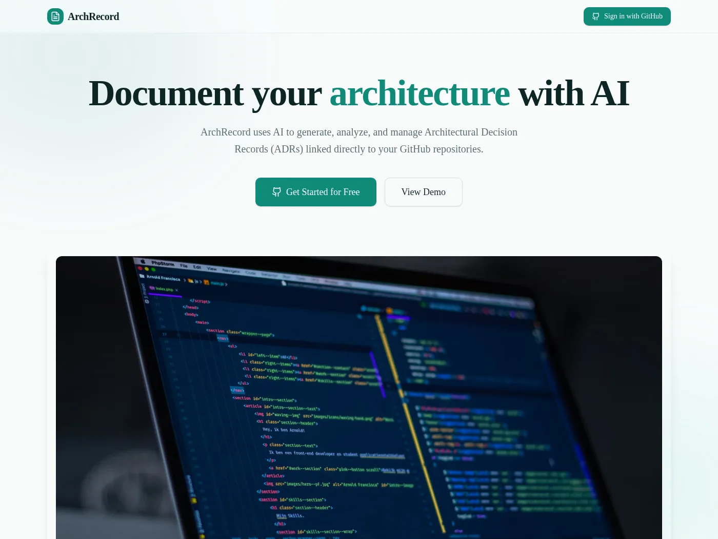 ArchRecord AI ADR Suite