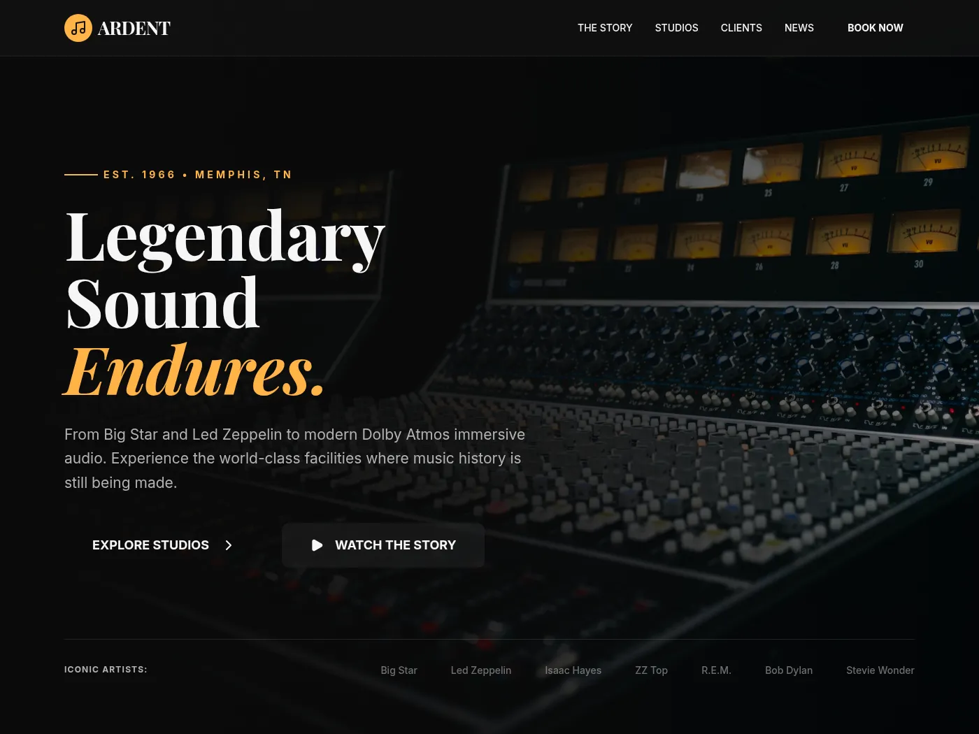 Ardent Studios Revamp