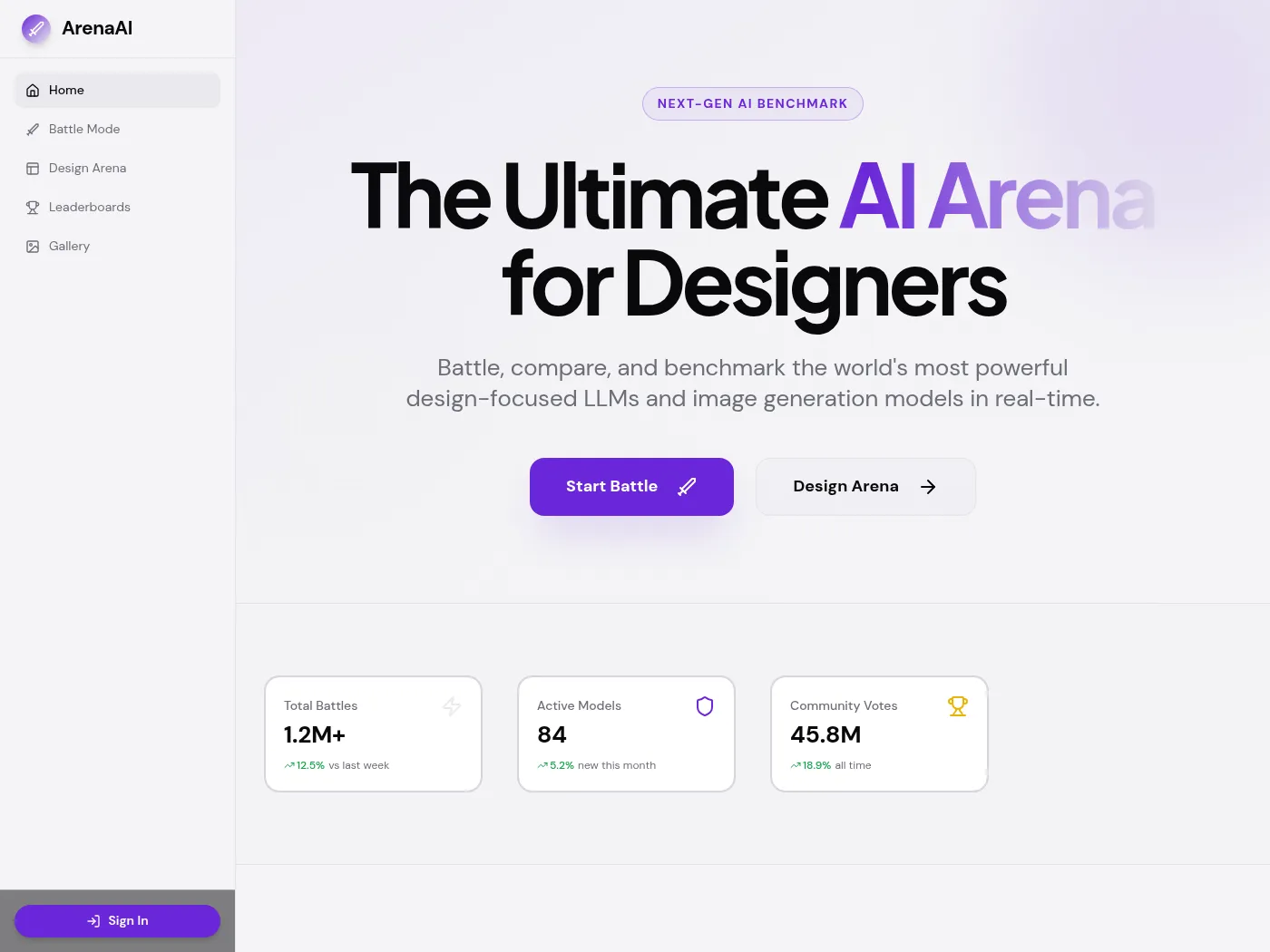 ArenaAI Design Hub
