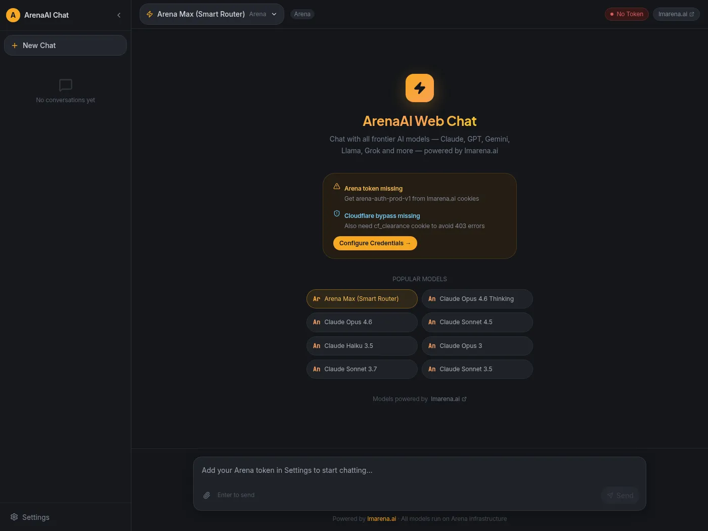 ArenaAI Web Chat
