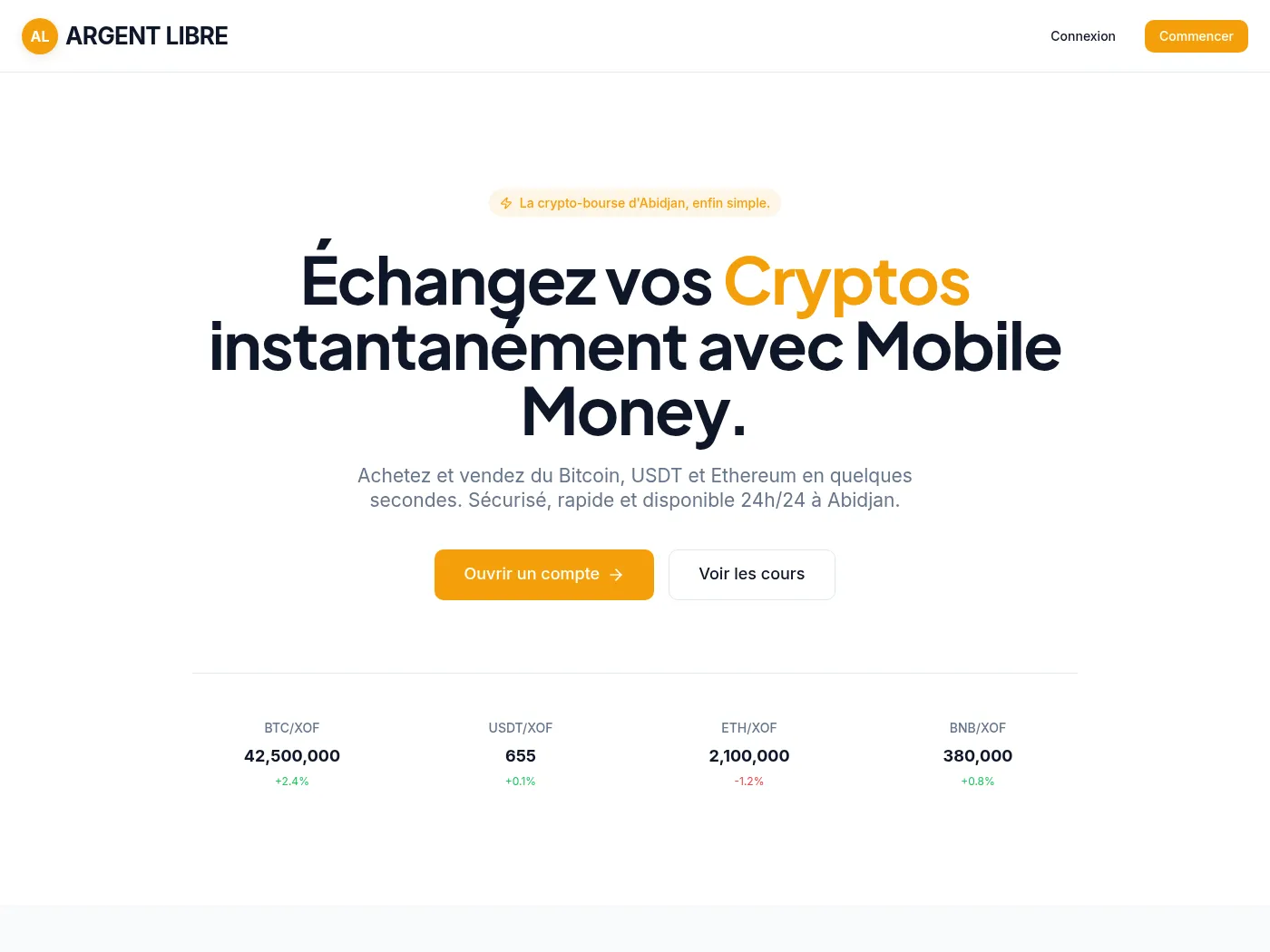 Argent Libre Exchange