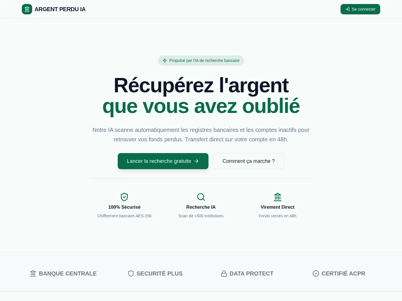Argent Perdu IA