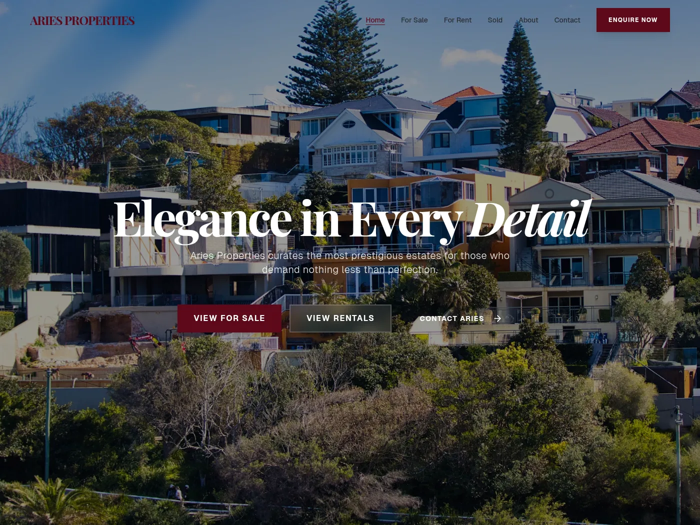 Aries Properties Luxury Web