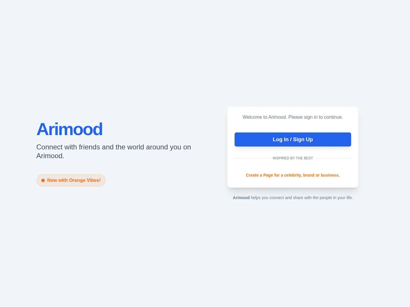 Arimood Social Network