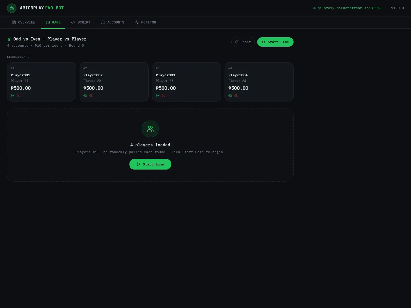ArionPlay Evo Bot