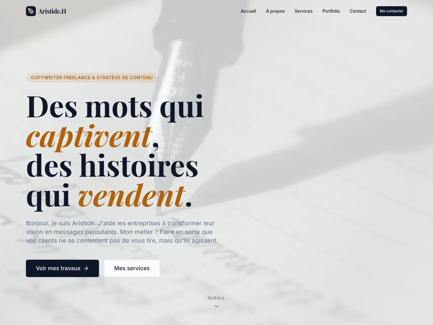 Aristide Portfolio Site