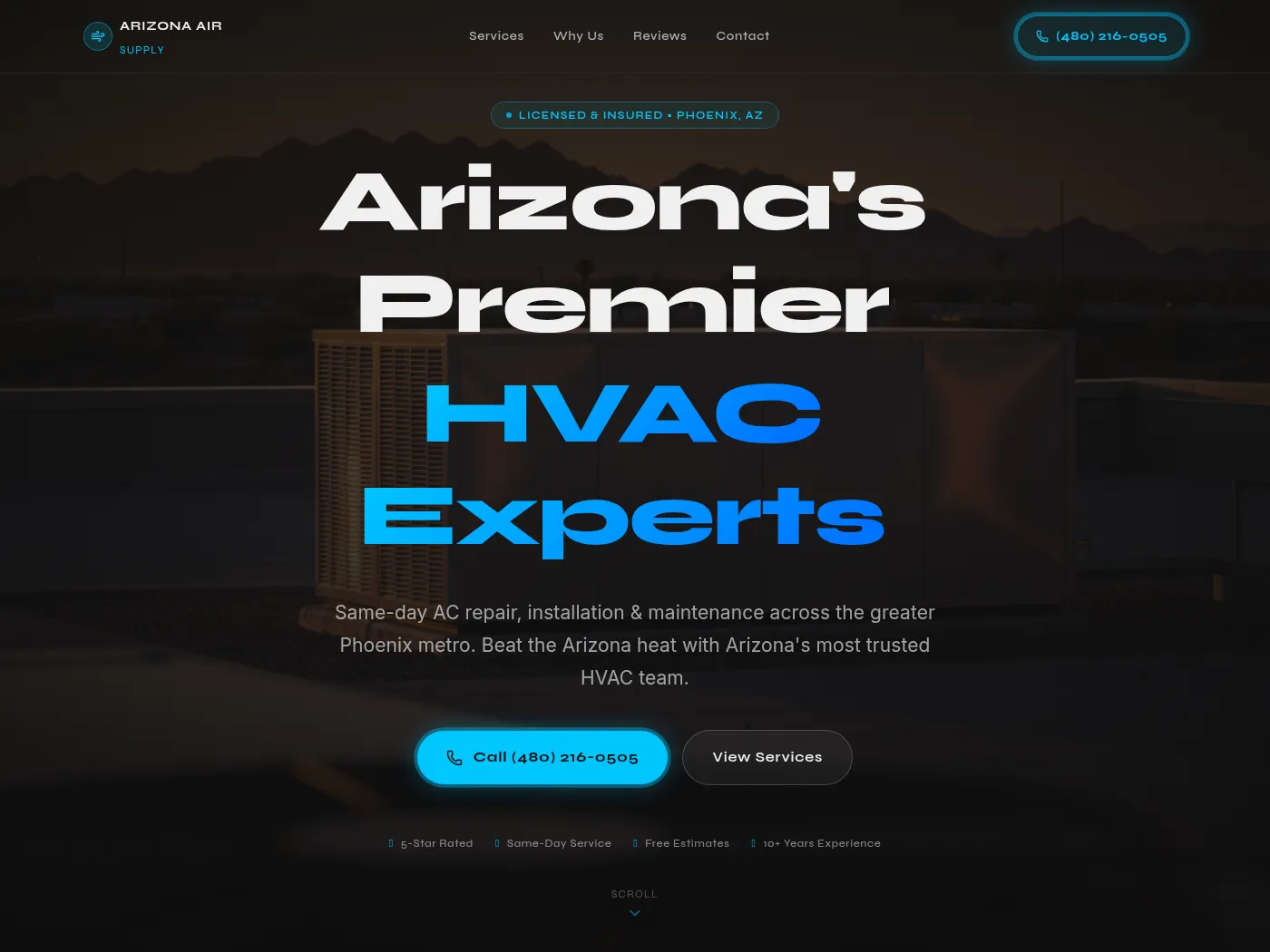 Arizona Air Supply Web