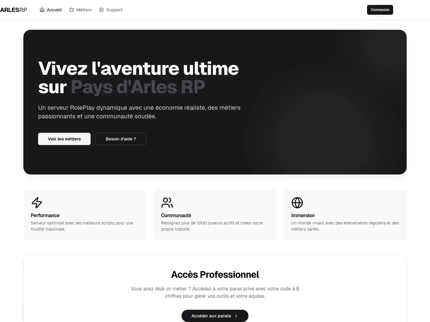 Pays d'Arles RP Portal