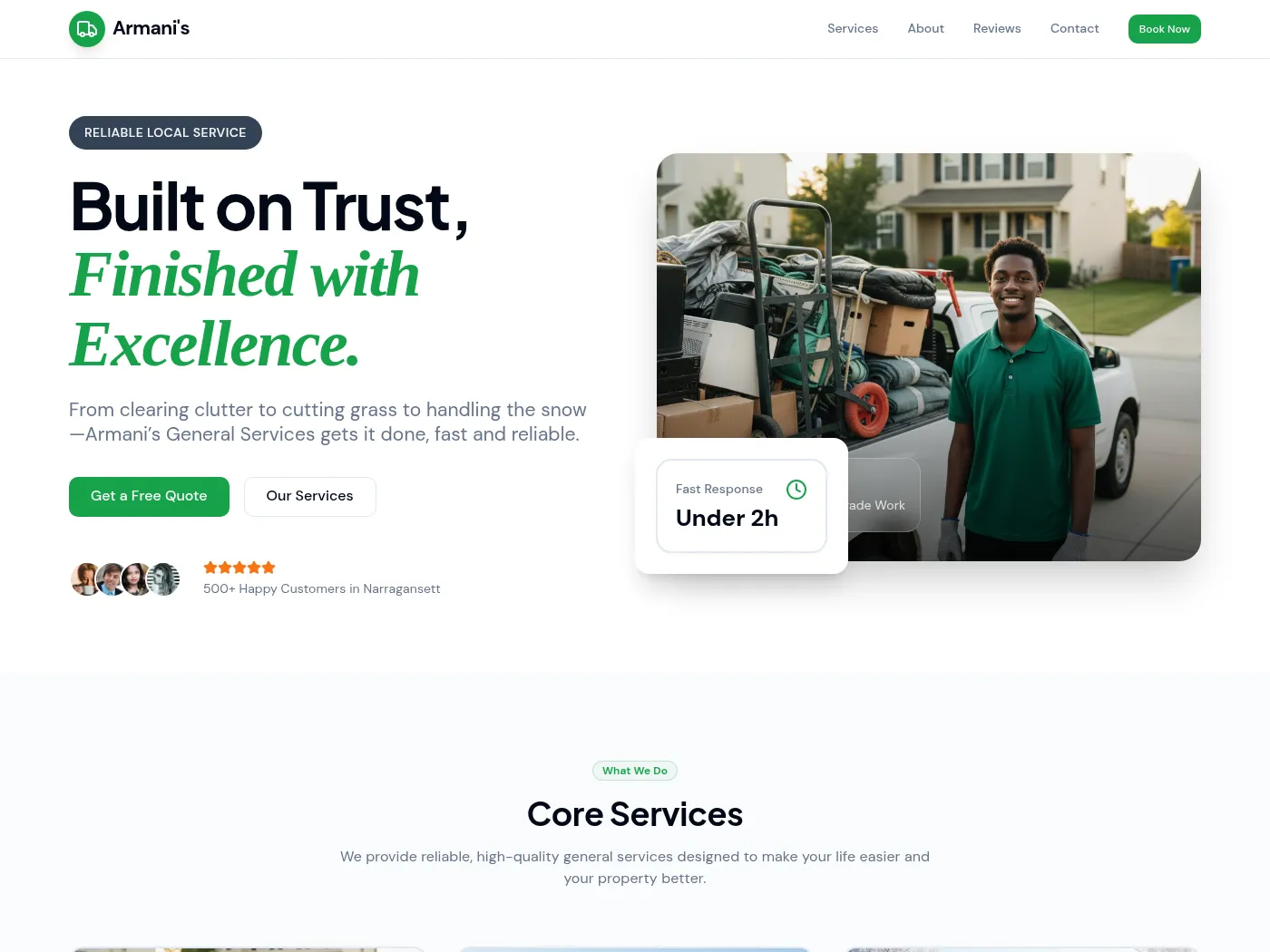 Armani’s General Services Web