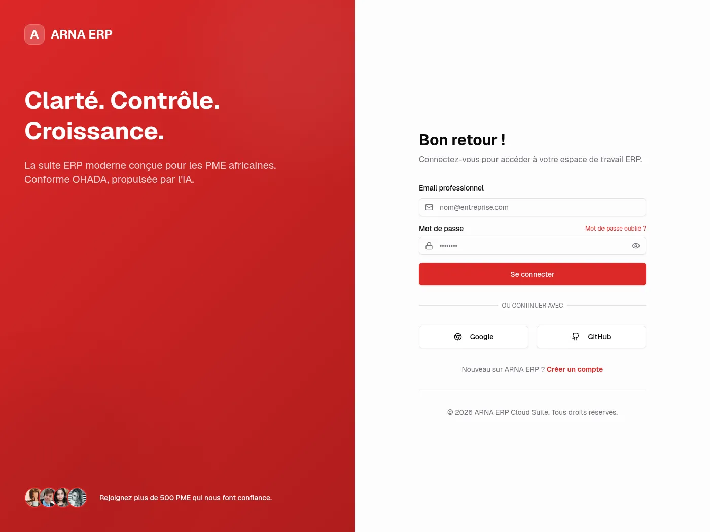 ARNA ERP Cloud Suite